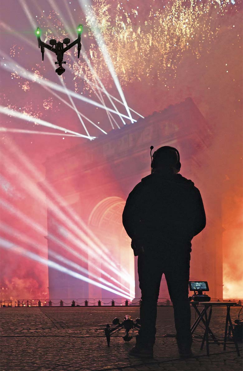 Réveillon 2020 : un drone en live Place de l’Étoile ! | Skunati